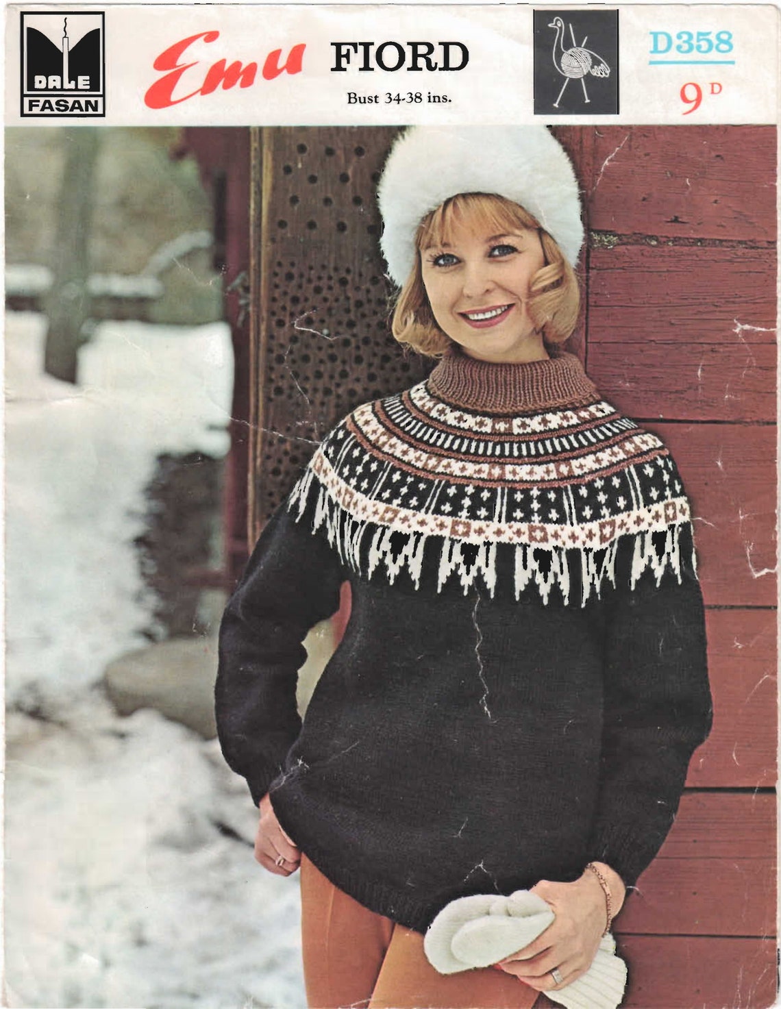 PDF Download Vintage Knitting Pattern Lady Woman Fair-isle - Etsy
