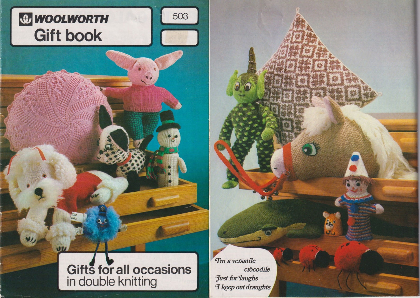 PDF Download Vintage Knitting Pattern Woolworth Gift Book Dog Horse ...