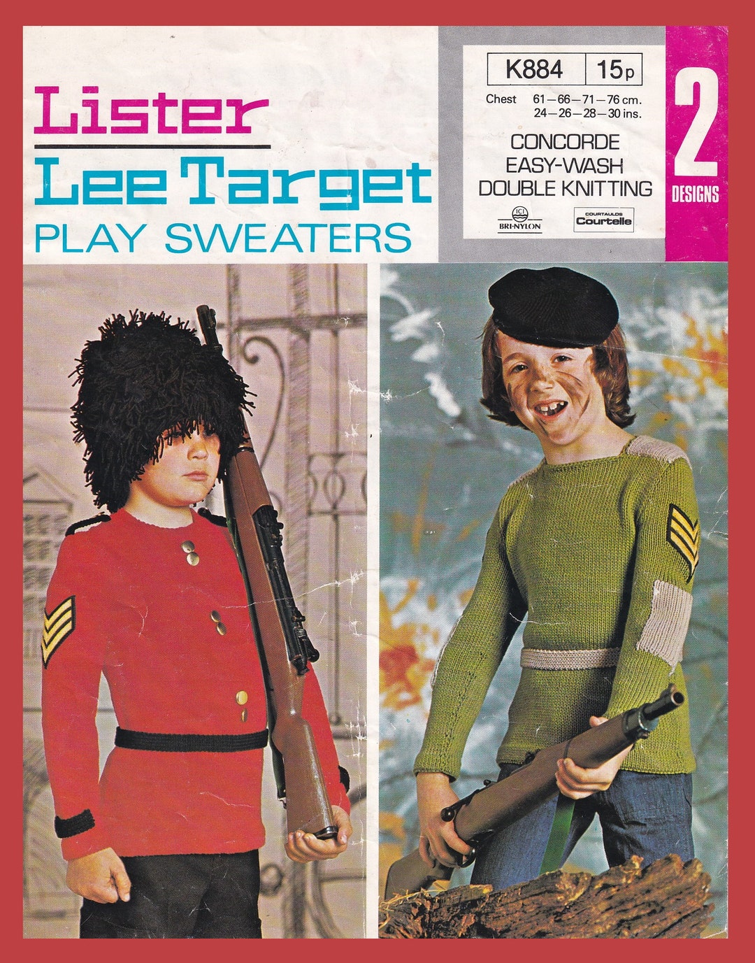 Children's Sweater Knitting Pattern - PDF Download - Lister Lee Target ...