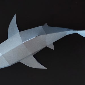 Prehistoric Shark Megalodon - Papercraft to Download (PDF, DXF, SVG) - Etsy