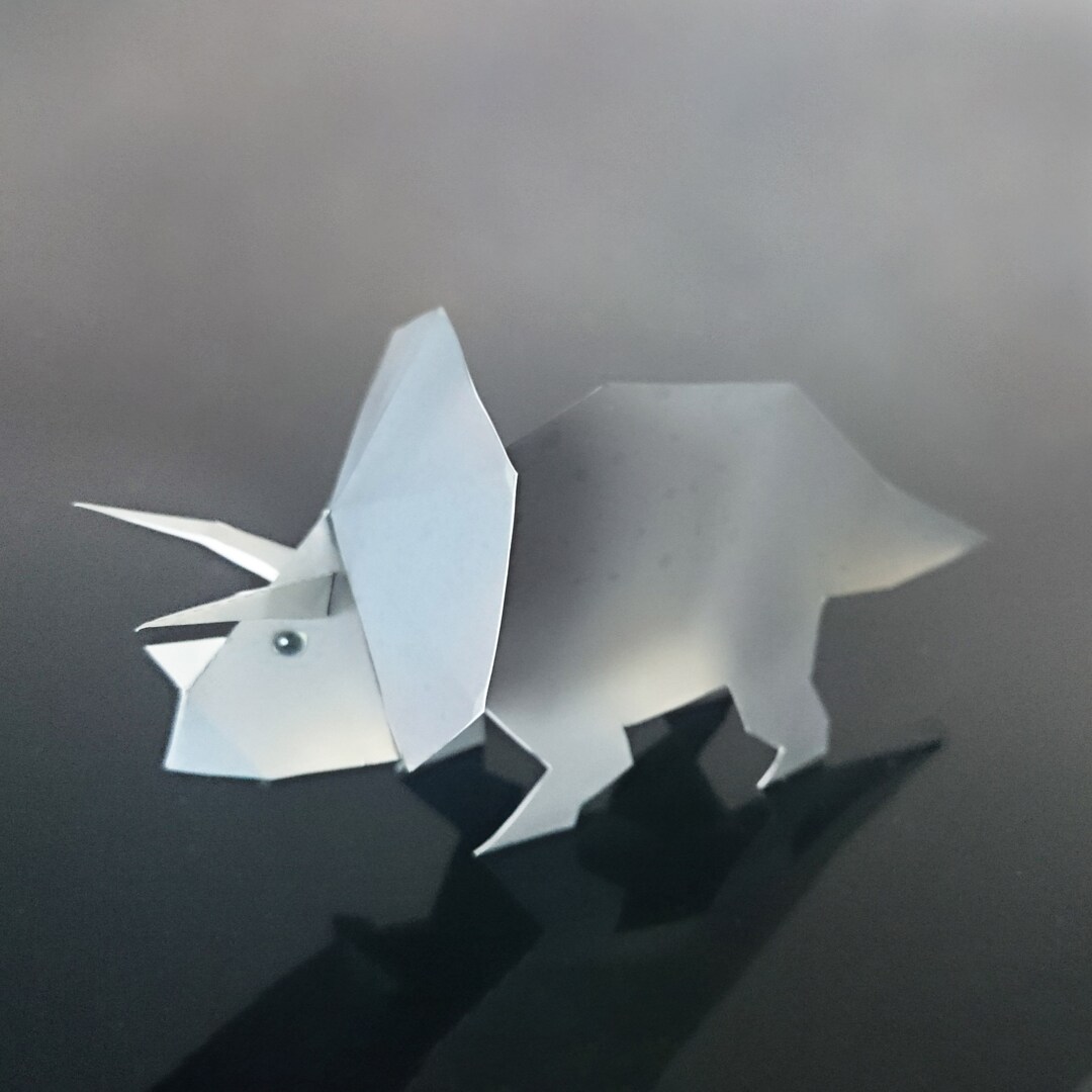 Triceratops Pack to Download Papercraft in Colors or to Color - Etsy