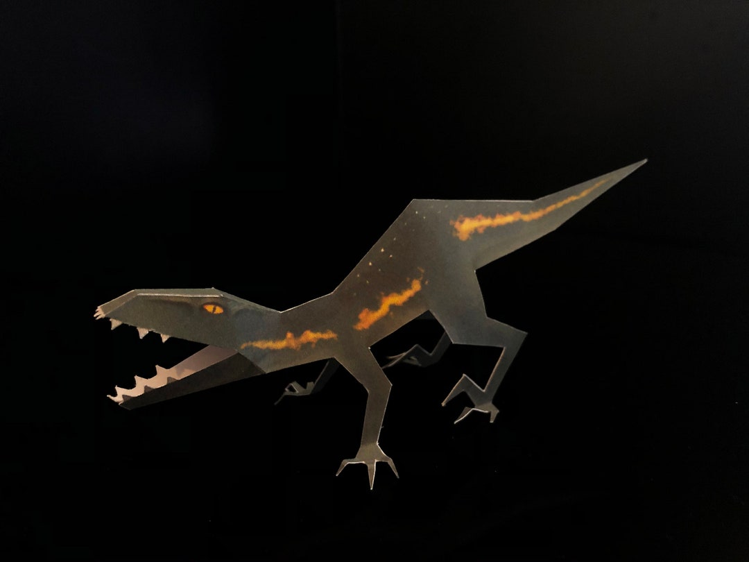 Indoraptor to Download - Papercraft in Colors or to Color - Etsy