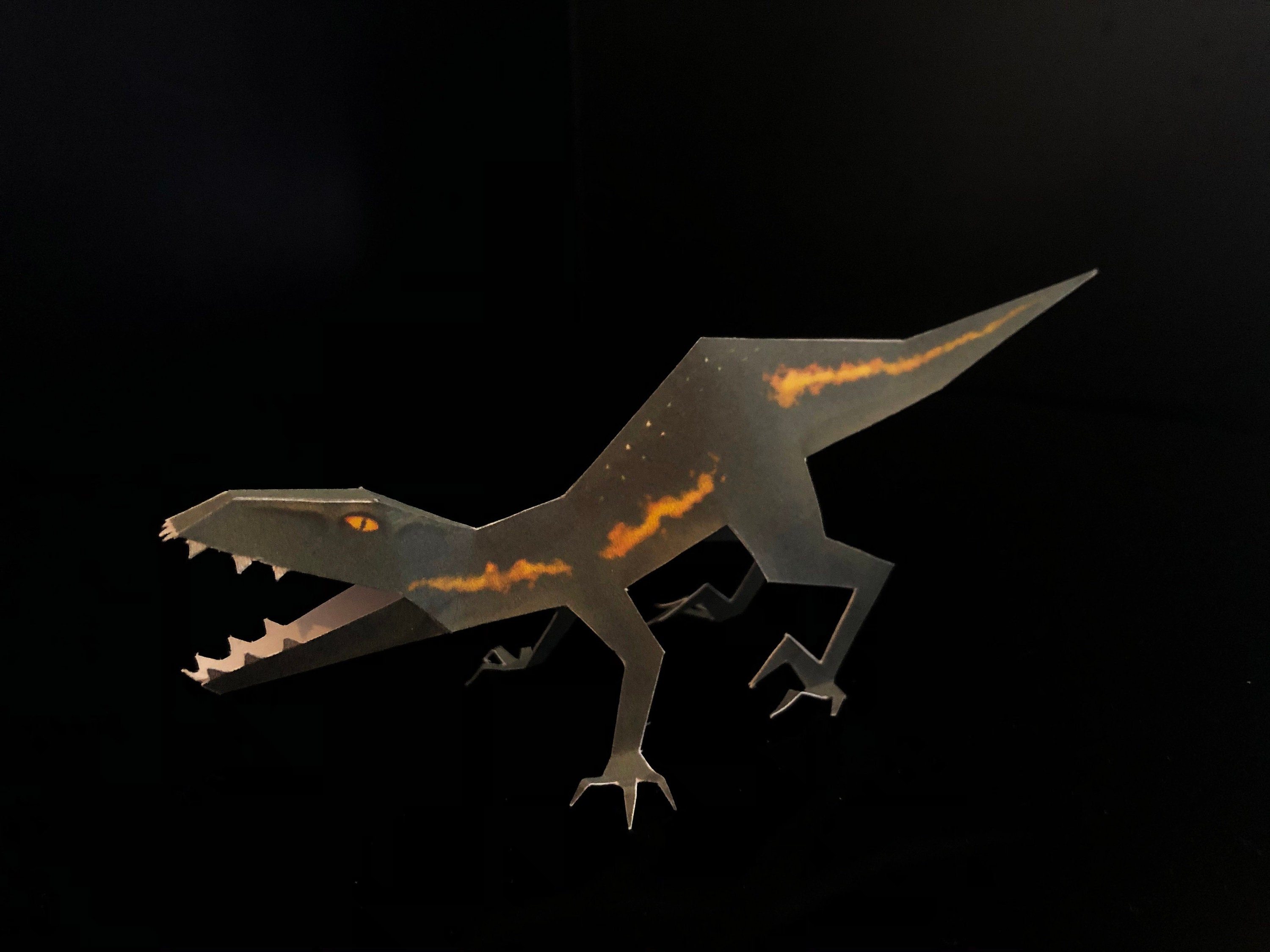 Indoraptor to Download - Papercraft in Colors or to Color - Etsy