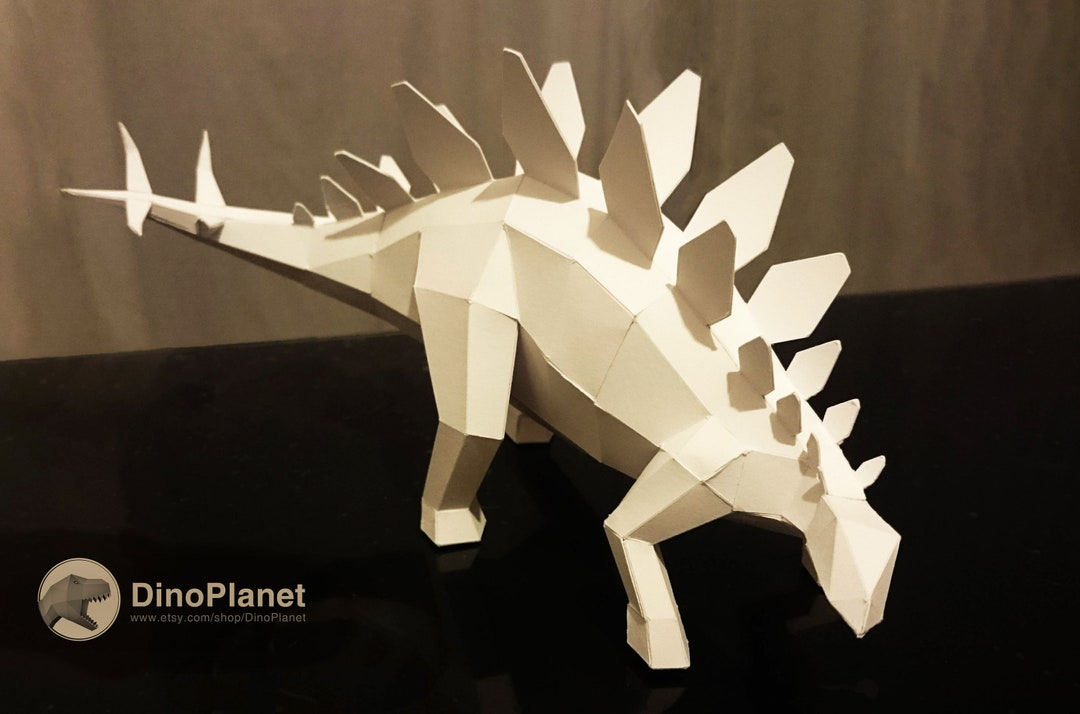 Stegosaurus - Papercraft to Download (PDF, DXF, SVG) - Etsy