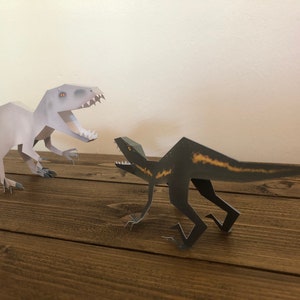 Indoraptor para descargar Papercraft en colores o para colorear - Etsy ...