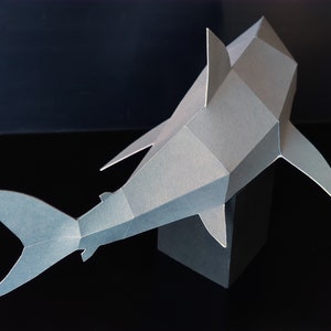 Prehistoric Shark Megalodon - Papercraft to Download (PDF, DXF, SVG) - Etsy
