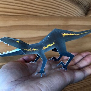 Indoraptor para descargar Papercraft en colores o para colorear - Etsy ...