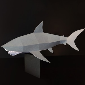 Prehistoric Shark Megalodon - Papercraft to Download (PDF, DXF, SVG) - Etsy