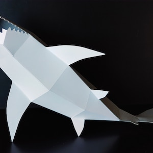 Prehistoric Shark Megalodon - Papercraft to Download (PDF, DXF, SVG) - Etsy