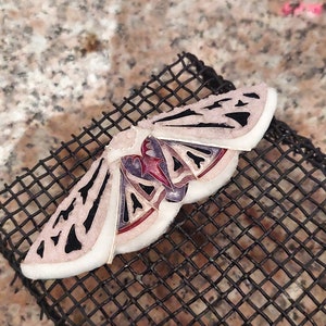 Moth-inspired Jewelry Pink Moth Necklace, Butterfly Charms, Nature ...