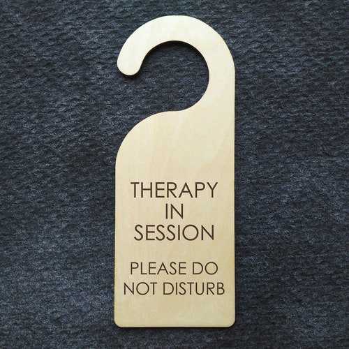 Therapy in Session Sign / Please Do Not Disturb / Custom Door - Etsy