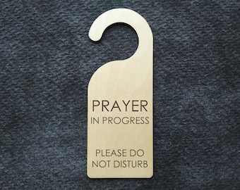 Praying Do Not Disturb Sign - Etsy UK
