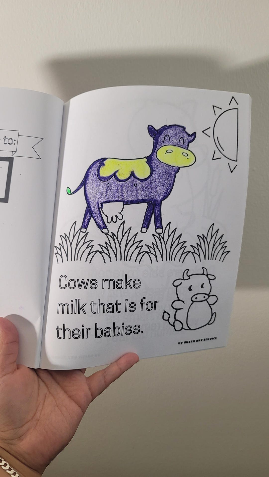 Vegan Kids Printable Activity Sheet, Digital File, PDF, Coloring Book ...