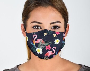 Flamingo face mask | Etsy