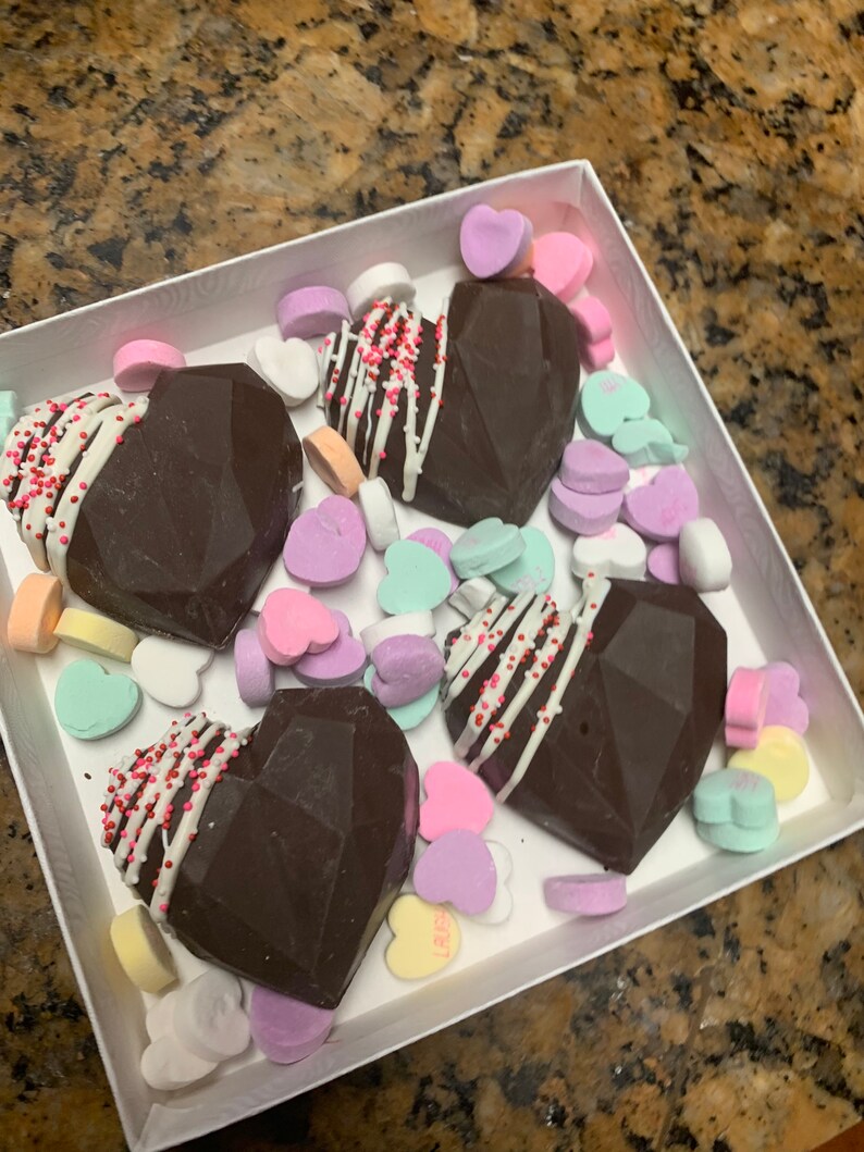 Heart shaped Hot chocolate bombs Gift Ideas | Etsy