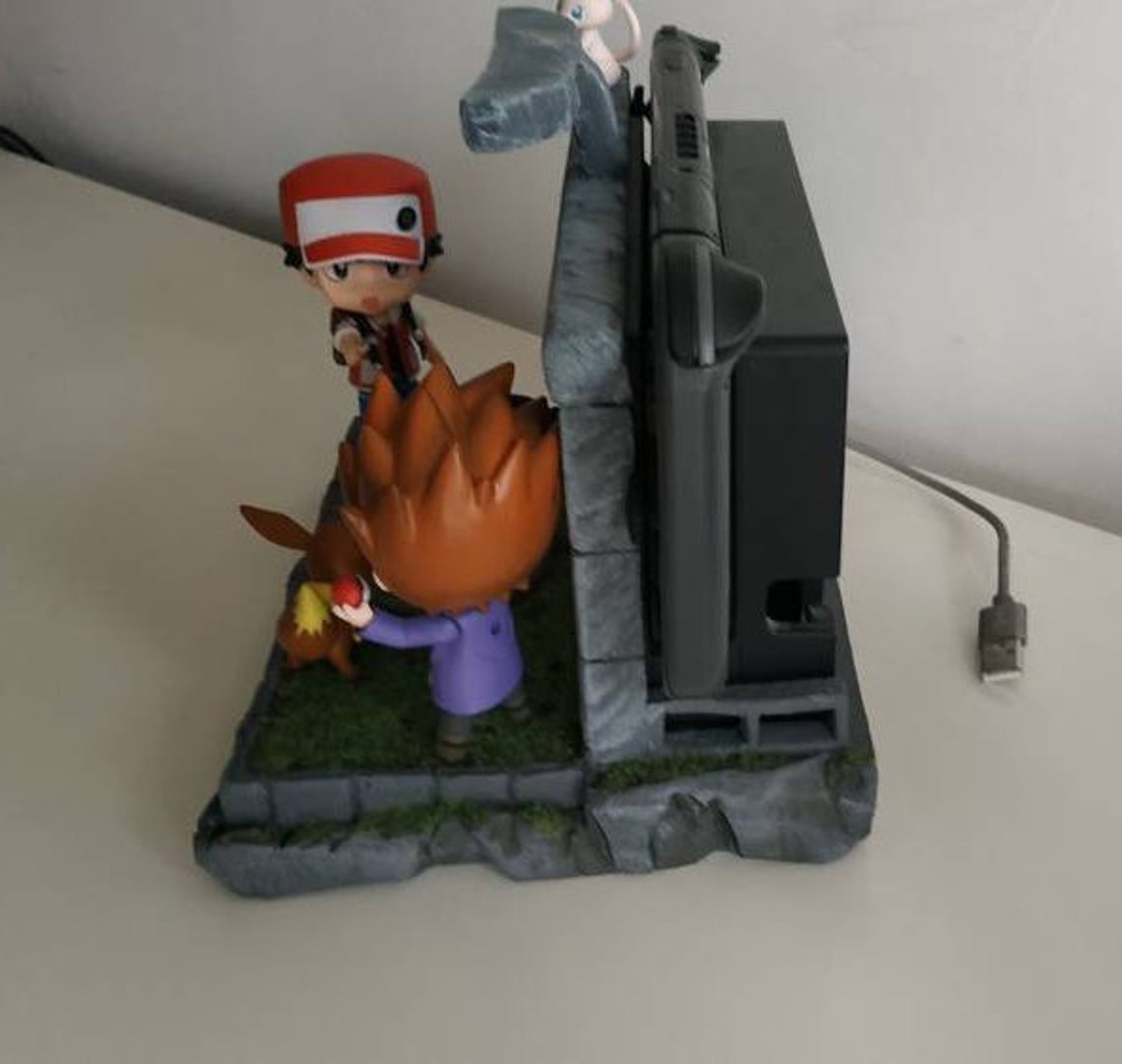 Handmade Nintendo Switch Dock Pokemon Blue/red Themed | Etsy