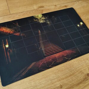 Resident Evil Board Game Mansion Map - Neoprene Mat - Playmat - Etsy