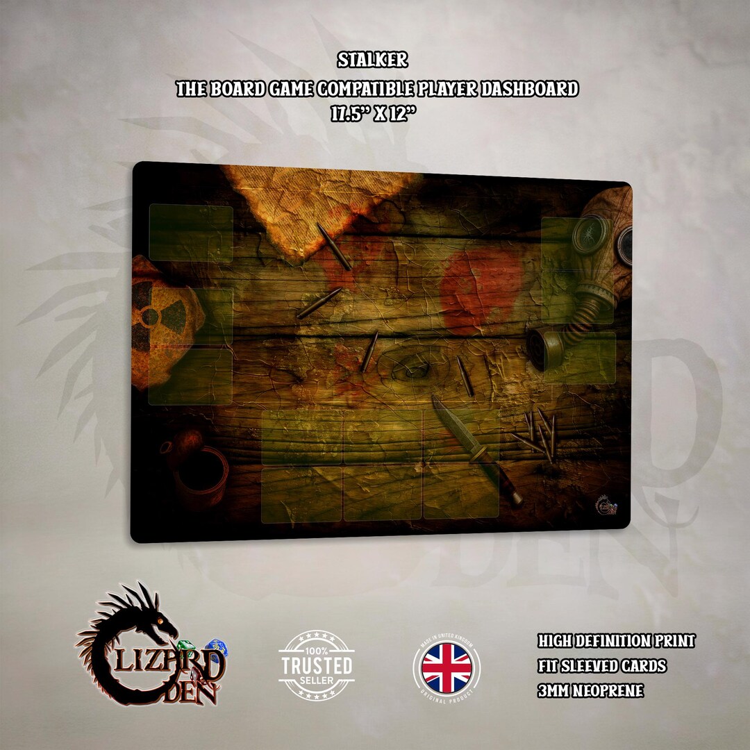 STALKER Player Mat – Neoprene Post-apocalyptic Design - Etsy