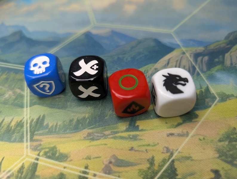 Hexcrawl Solo RPG Kit – Acrylic Hex Tiles, Neoprene Map & 4-dice Oracle ...