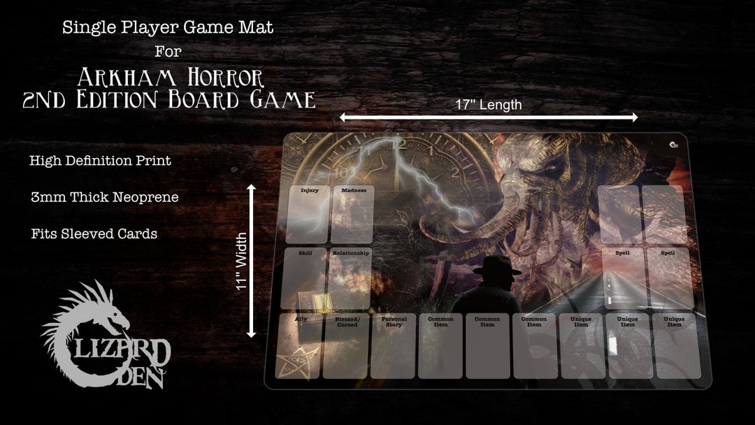 Arkham Horror 2nd Edition Board Game Compatible Player Dashboard Mat - Etsy