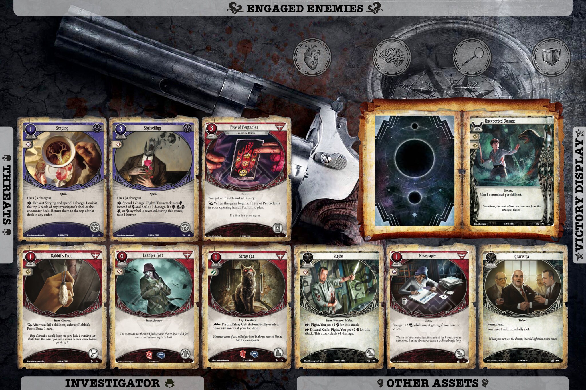 Arkham Horror LCG Compatible Player Dashboard Mat - Etsy Canada