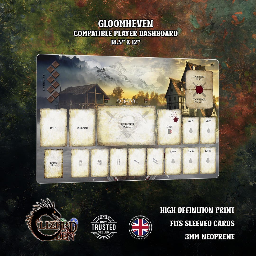 Gloomhaven/frosthaven Compatible Play Mat - Etsy