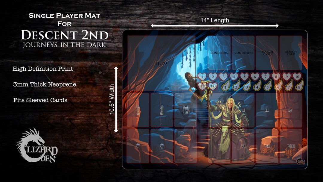 Descent 2nd Edition Compatible Player Dashboard Mat - Etsy