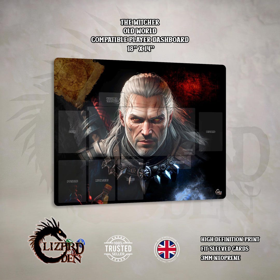The Witcher Old World Compatible Playmat - Neoprene Mat - Dashboard - Etsy