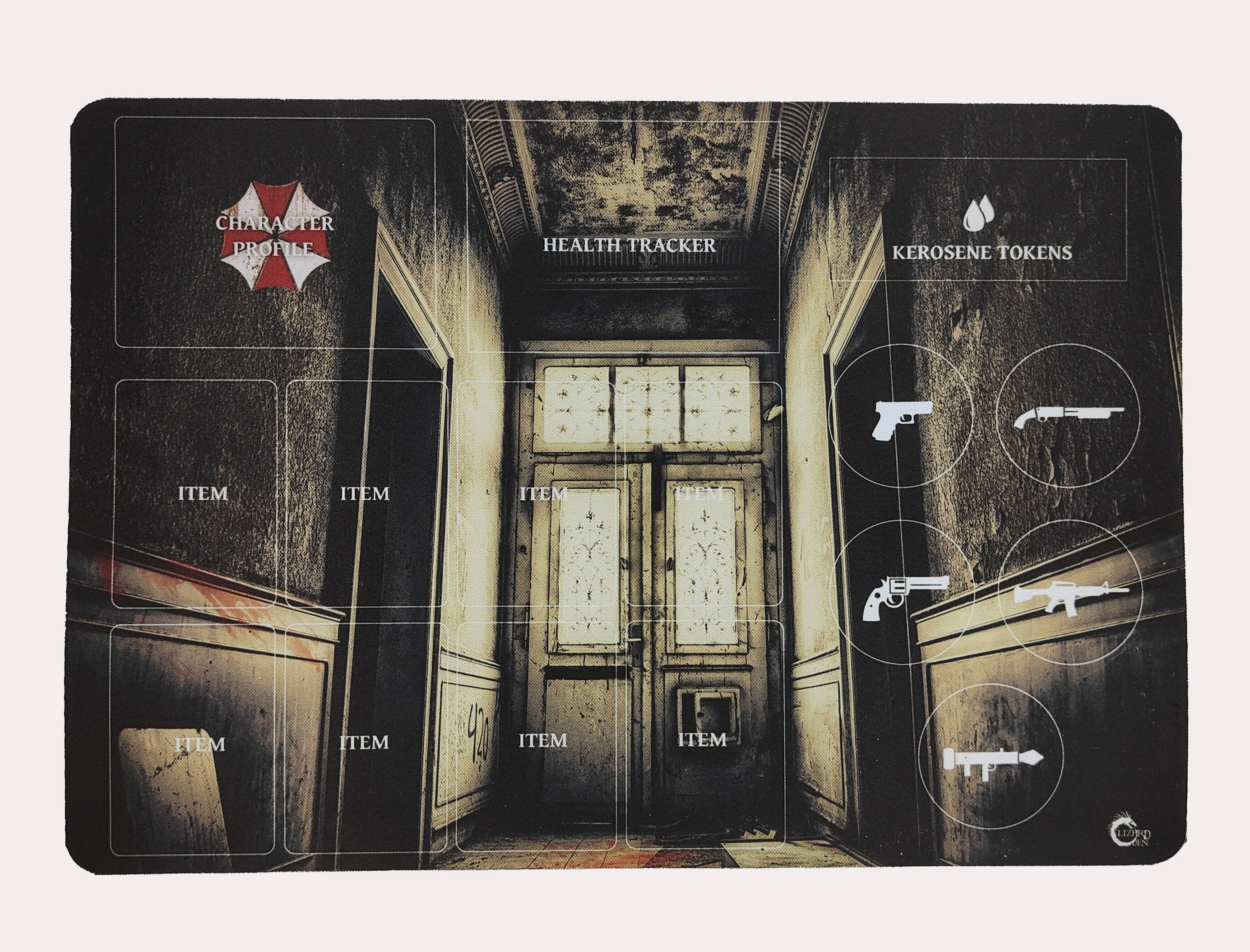 Resident Evil 3/2/1 Board Game Compatible Player Dashboard - Neoprene ...