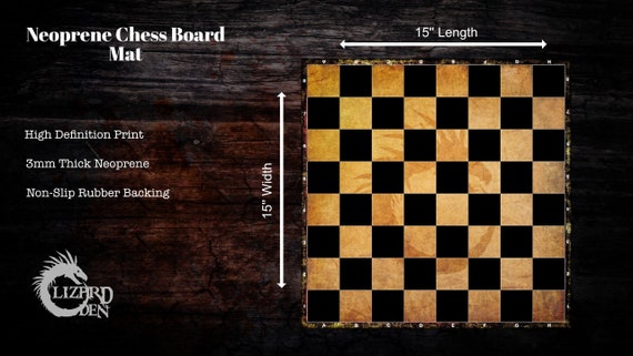 Neoprene Chess Board Mat - Etsy Canada