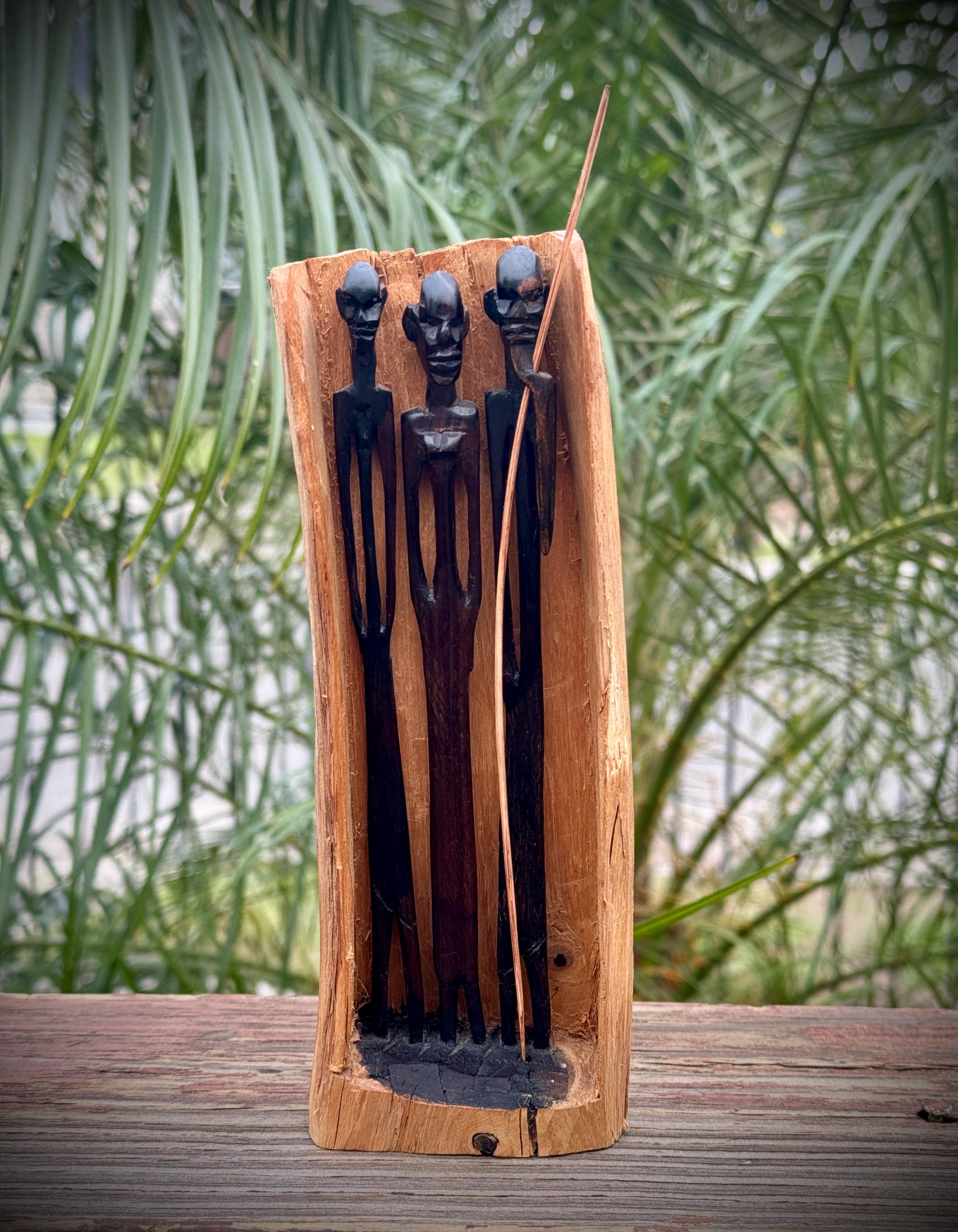 Vintage Kenyan Carved Ebony Wood Sculpture - Etsy