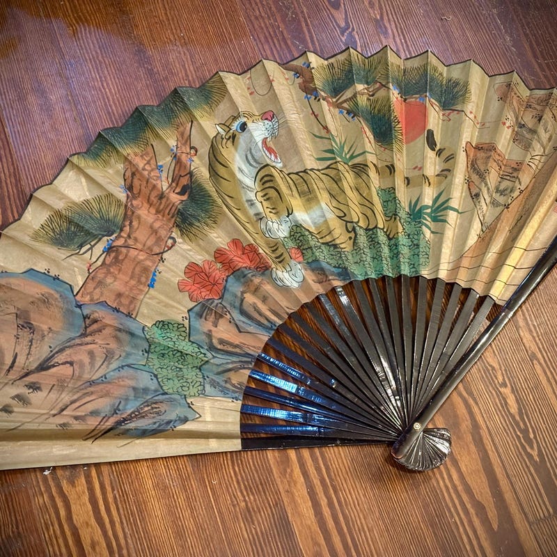 Large Japanese Fan - Etsy