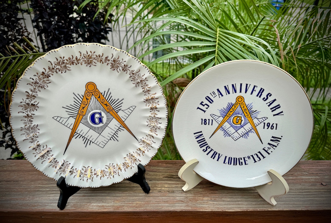 Vintage Masonic Plates - Etsy