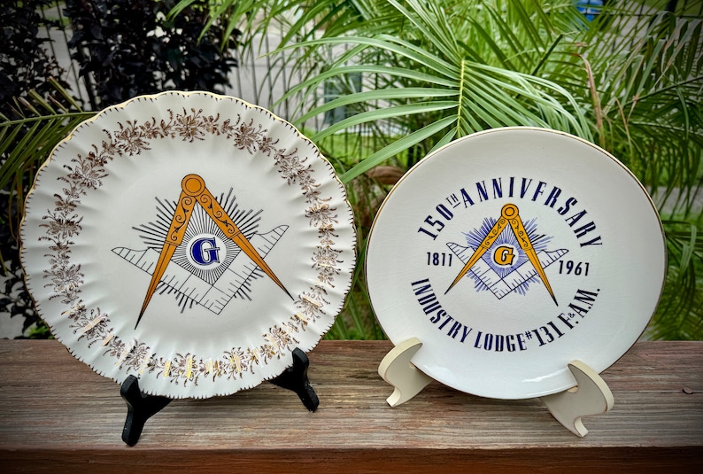 Vintage Masonic Plates - Etsy