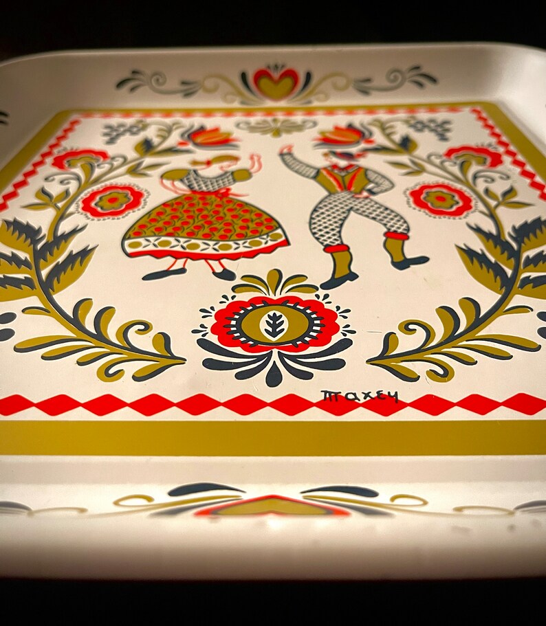 Mid Century Maxey Toleware Trays - Etsy