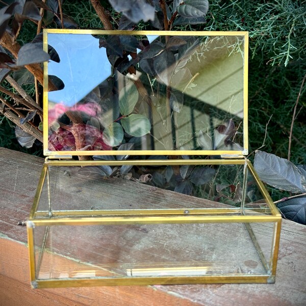 Glass Jewelry Casket - Etsy