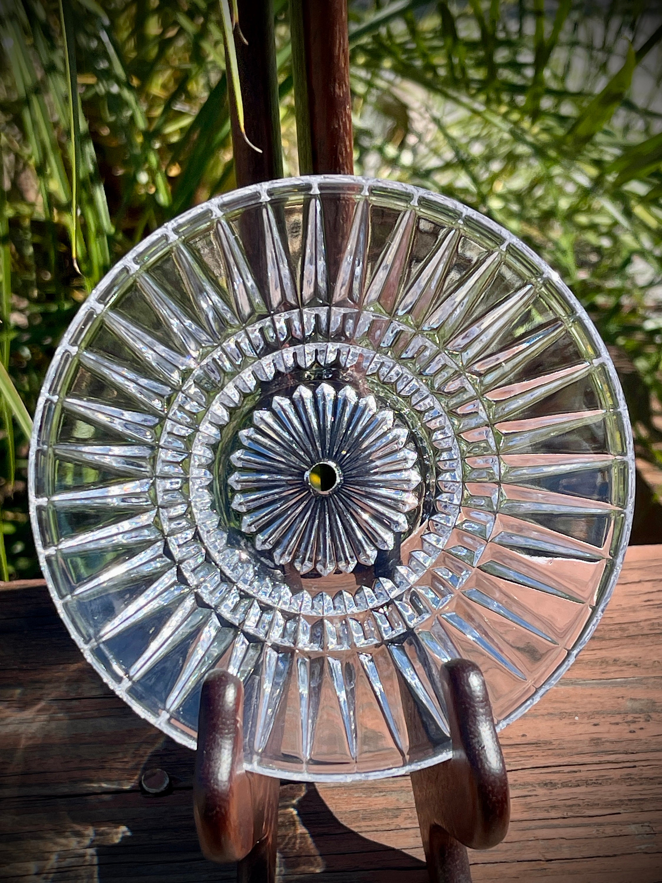 Vintage 2 Tier Glass Server - Etsy
