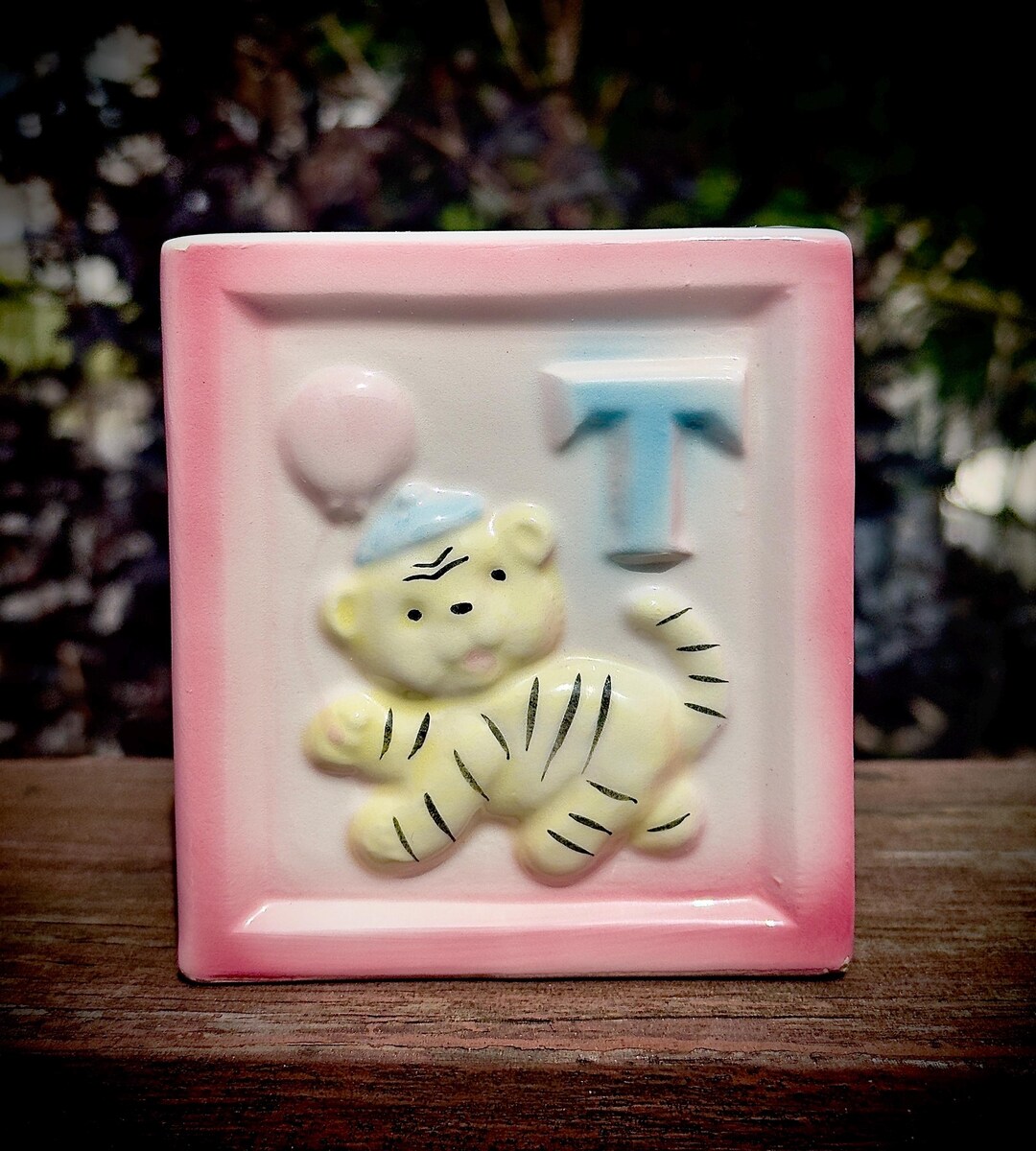 Vintage Relpo Baby Block Planter - Etsy