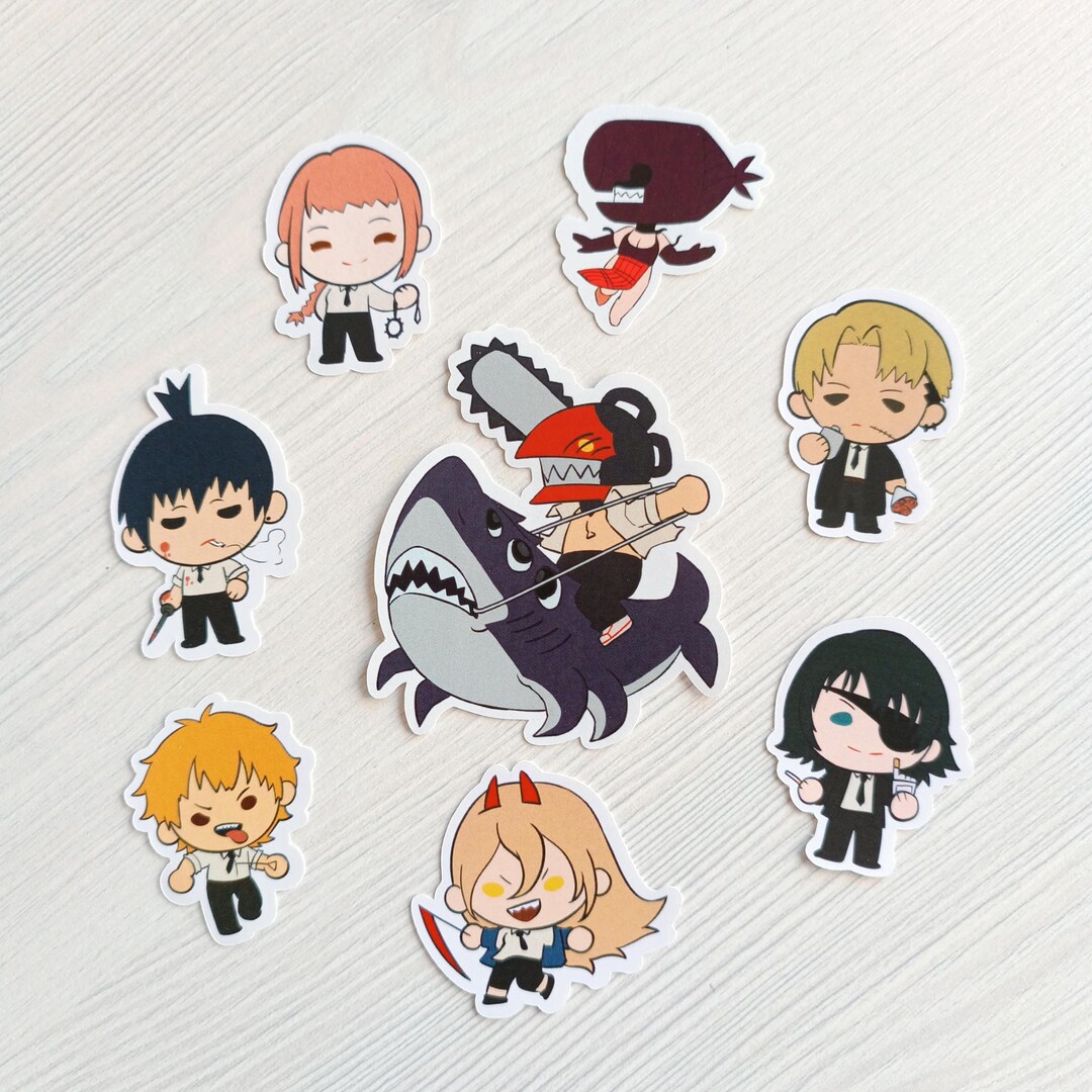 CSM Pack 8 Stikers / Chainsaw Man / Anime / Fanart / Chibi / Manga - Etsy
