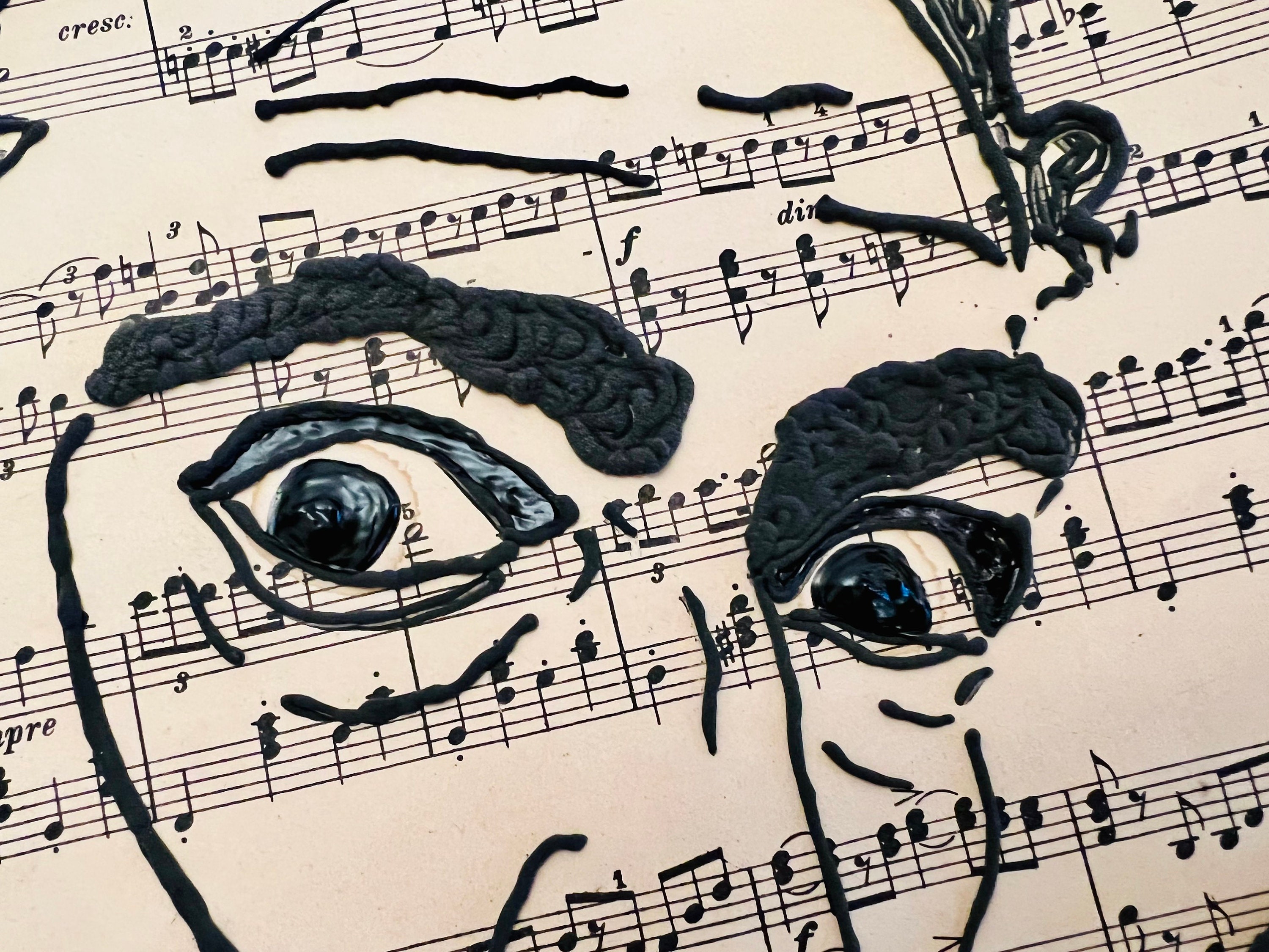 Salvador Dali Artwork on Sheet Music Mural - Etsy