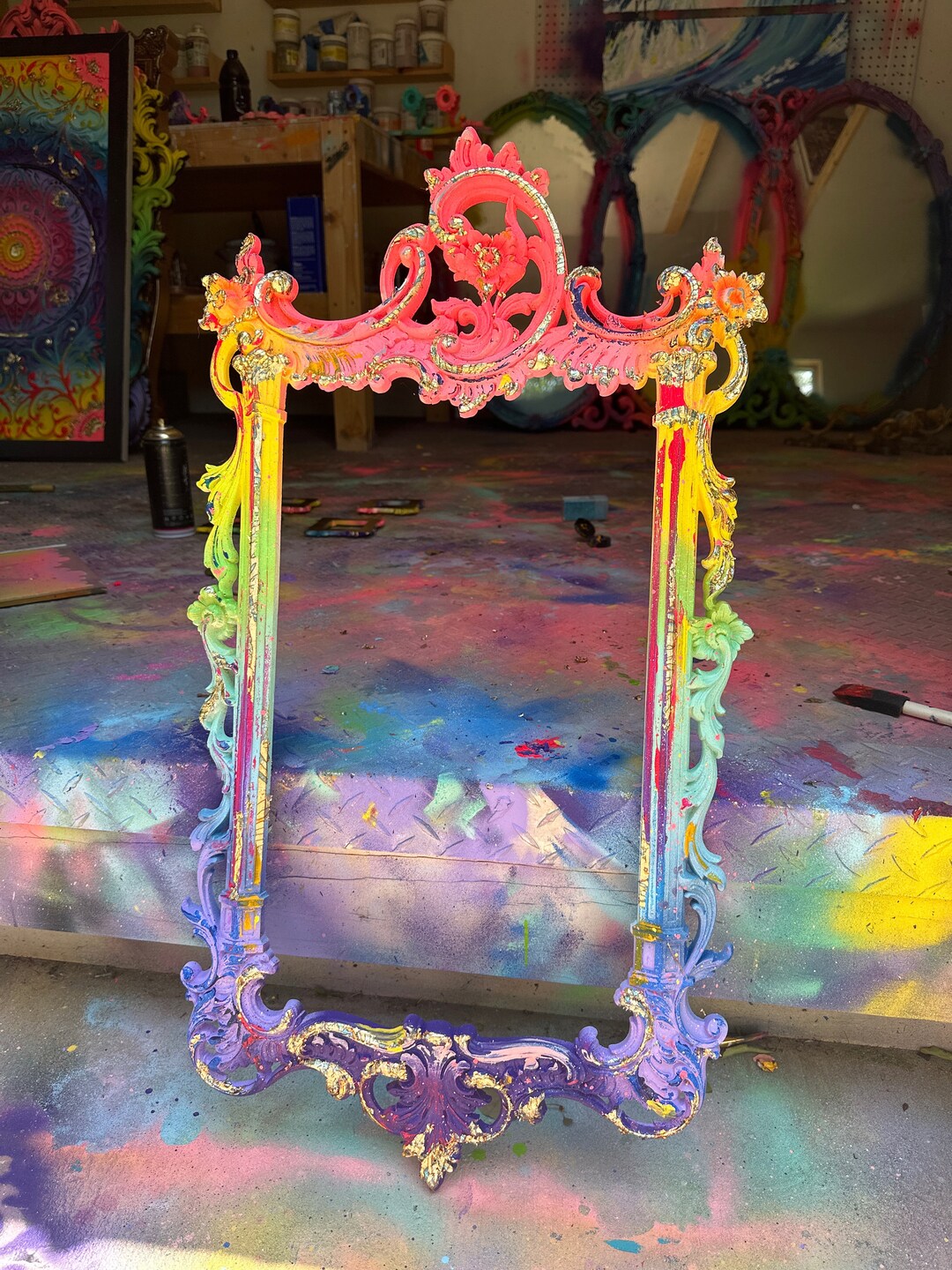 Ornate Rainbow Frame 18x31 - Etsy