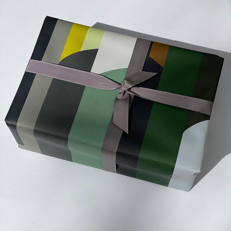 Pavilion ' Abstract ' - 3 Sheets of 50cm X 70cm Gift Wrap - Wrap ...