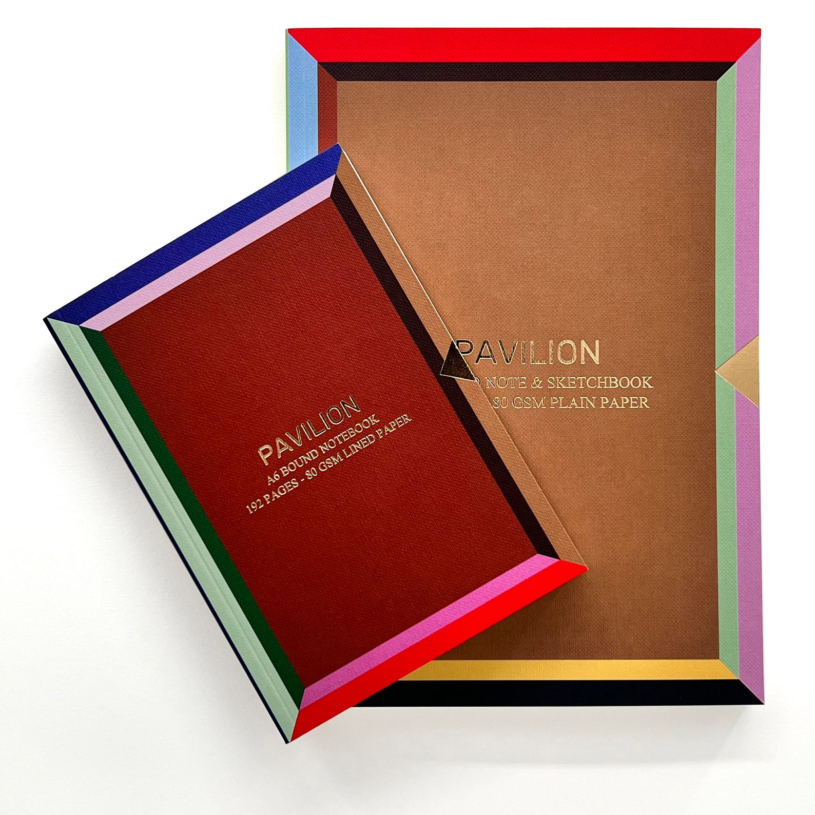 Pavilion ' Frame ' - A6 Buckram Embossed Foiled Notebook - Notebook ...
