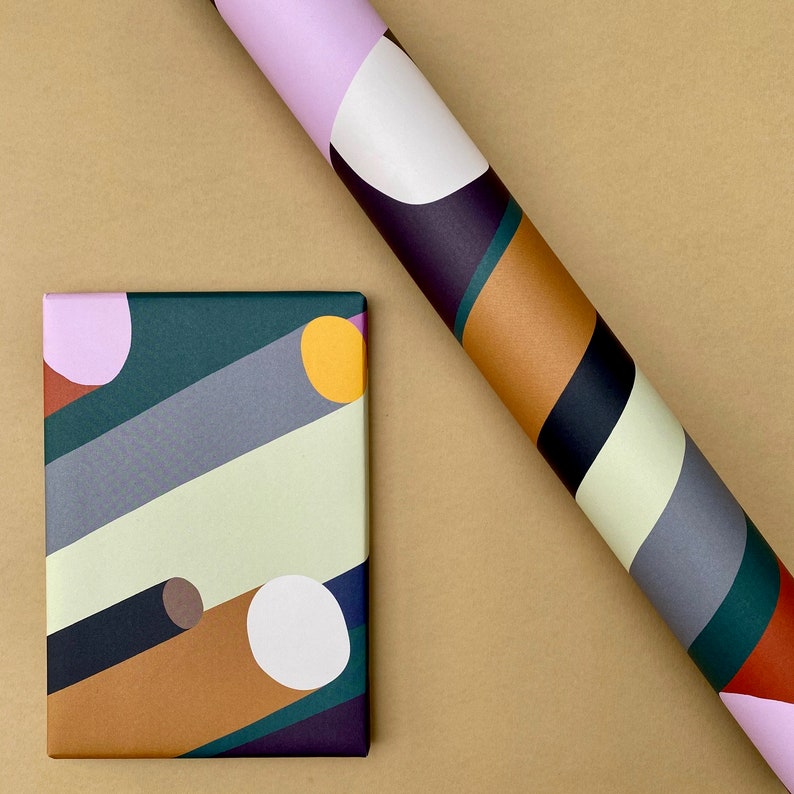 Cylinder GIFT WRAP by Affiliate:107 - 3 Sheets of 50cm X 70cm Gift Wrap ...