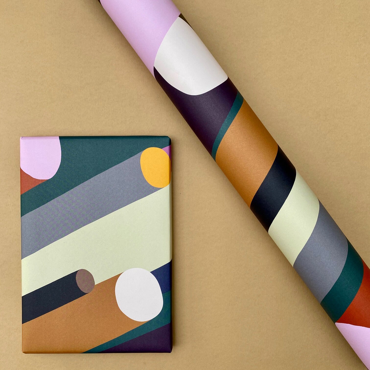Cylinder GIFT WRAP by Affiliate:107 - 3 Sheets of 50cm X 70cm Gift Wrap ...