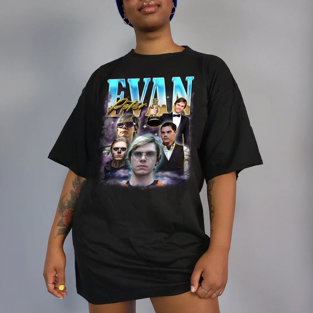 Vintage 90s Evan Peters Png, Evan Peters Fan Png, Retro Evan Peters Png ...