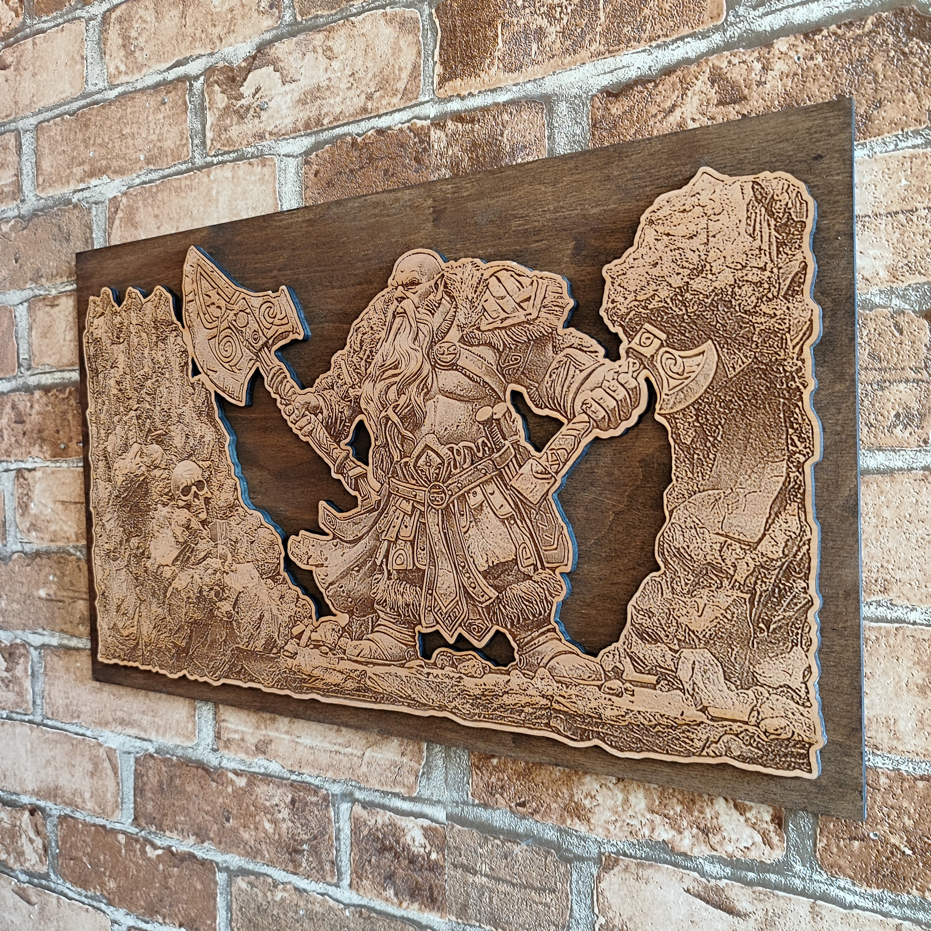 Dwarf, Laser Engraving Fantasy Art, Game Room Decor. - Etsy