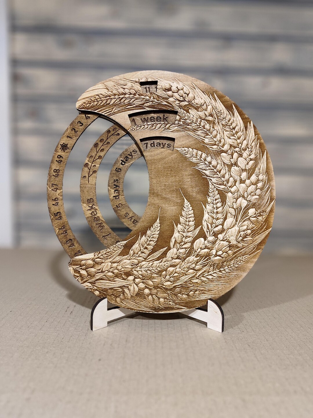 Wooden Omer Counter, Modern Judaica Art, Bat Mitzvah Gift. - Etsy