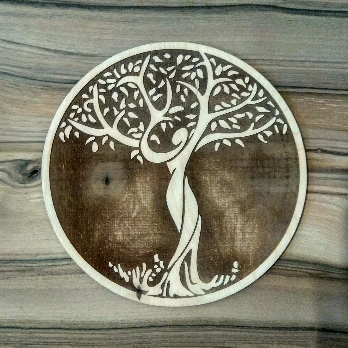 Triple Moon Goddess Moon Phases Tree of Life Moon Phase Wall | Etsy