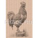 Laser Engraved Files Rooster Png 3D Illusion Wood - Etsy